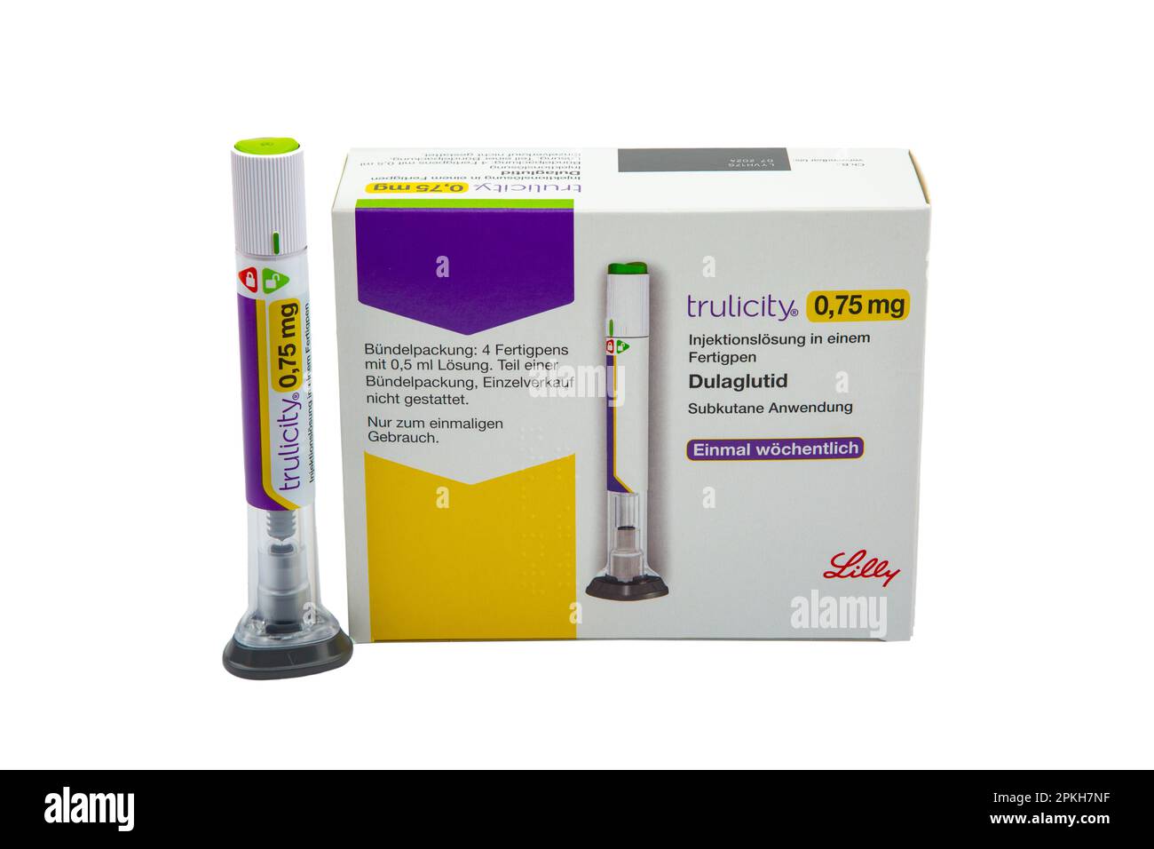 WETZLAR, HESSE - GERMANY 02-21-2023: Dulaglutid Trulicity. Dulaglutide ...