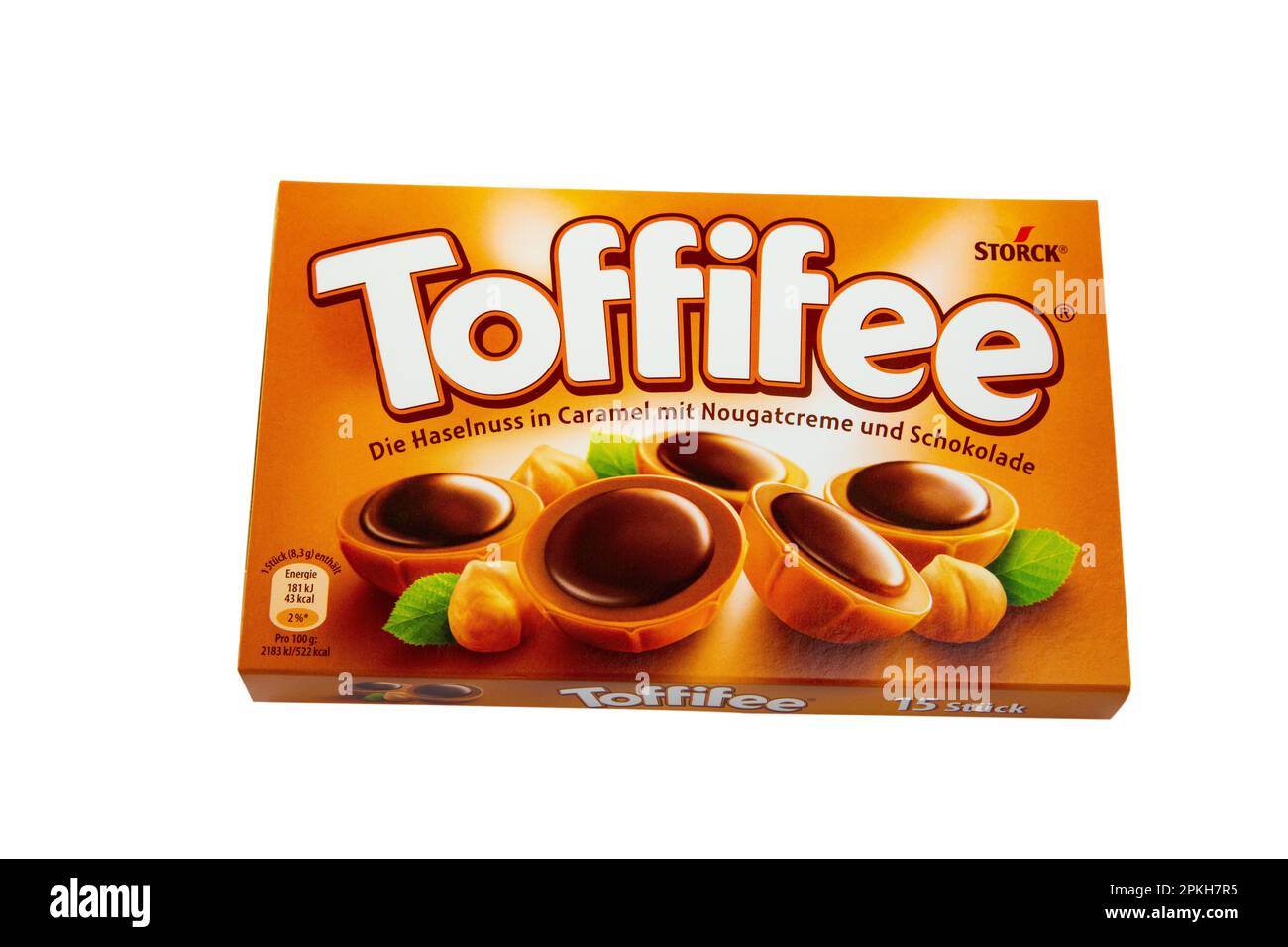 WETZLAR, HESSE, GERMANY 04-06-2023: Box of Toffifee candies. A hazelnut ...