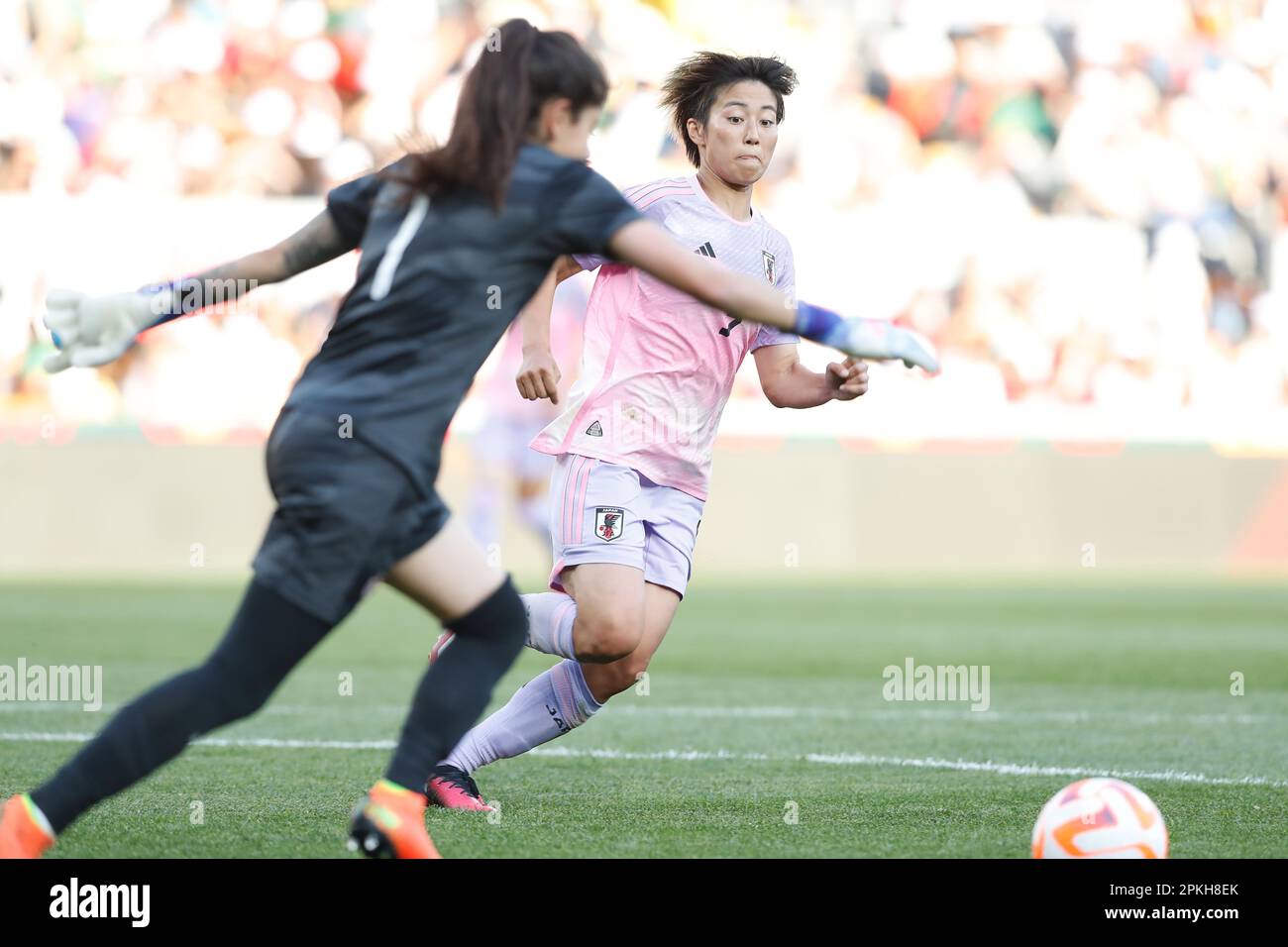 Guimaraes, Portugal. 7th Apr, 2023. Riko Ueki (JPN) Football/Soccer ...