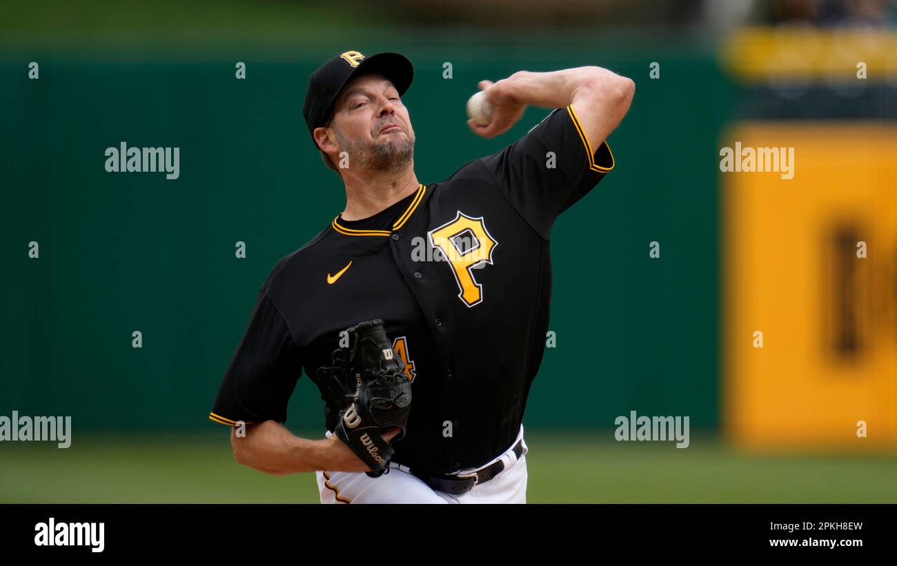 Pittsburgh Pirates starting pitcher Rich Hill delivers during the ...