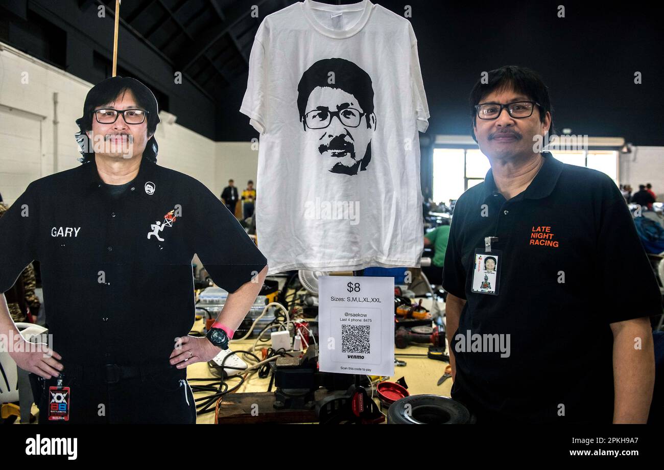 Pleasanton, California, U.S.A. 07th Apr, 2023. Combat robot legend GARY ...