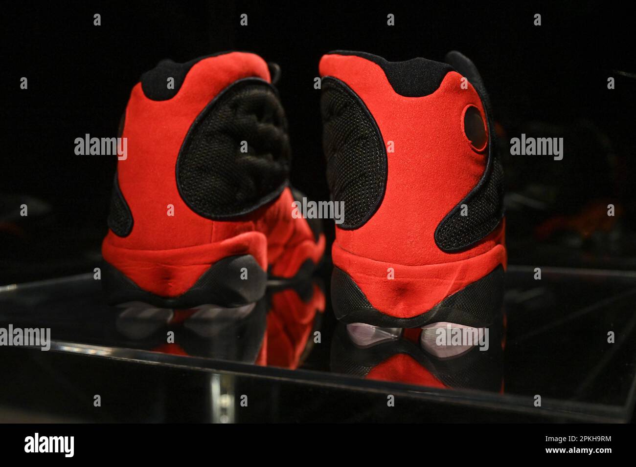 Michael Jordan’s 1998 NBA Finals Game 2 Air Jordan XIIIs on display ...