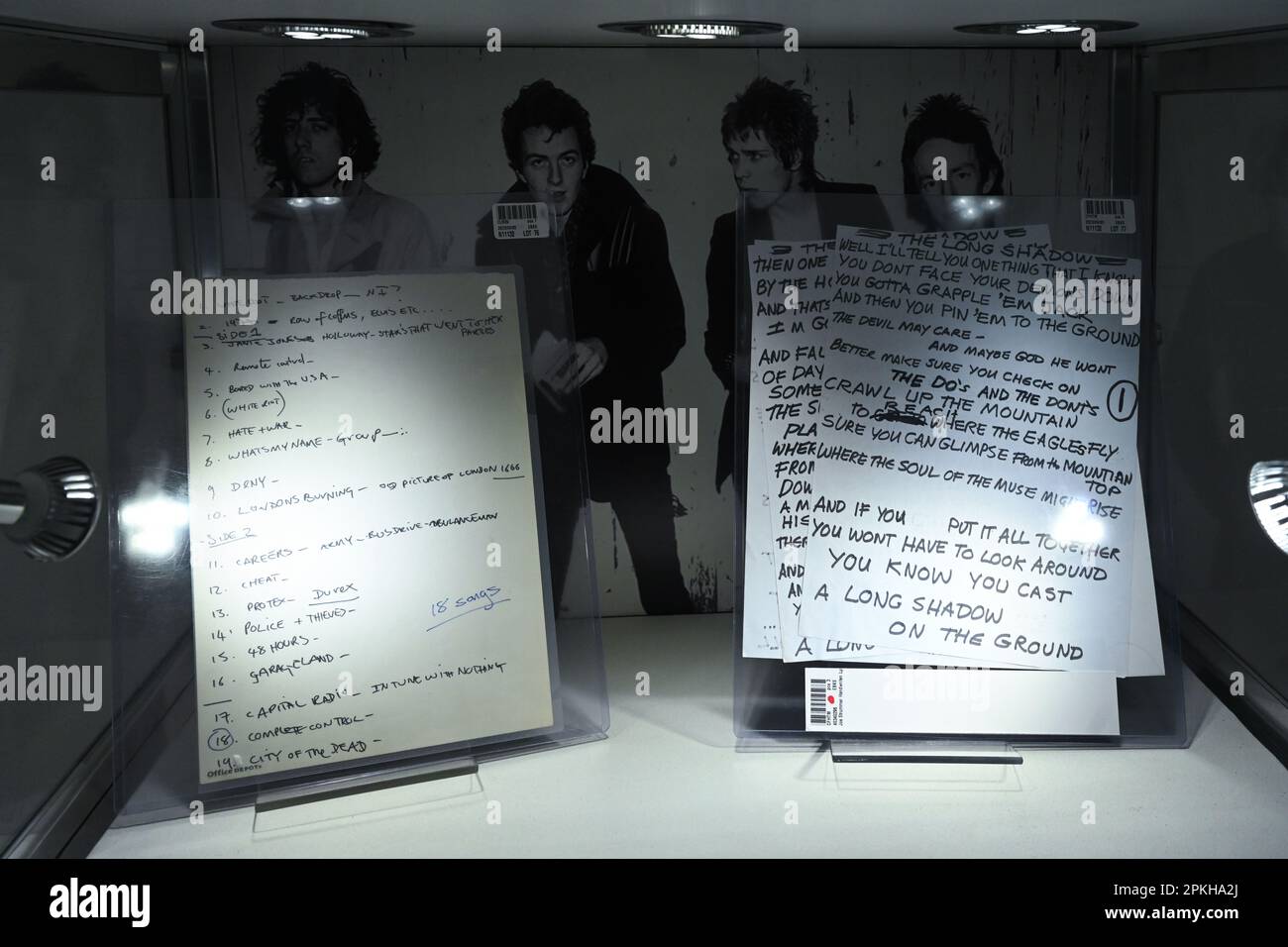 The Clash Paul Simonon autograph manuscript song list, circa 1977 on ...