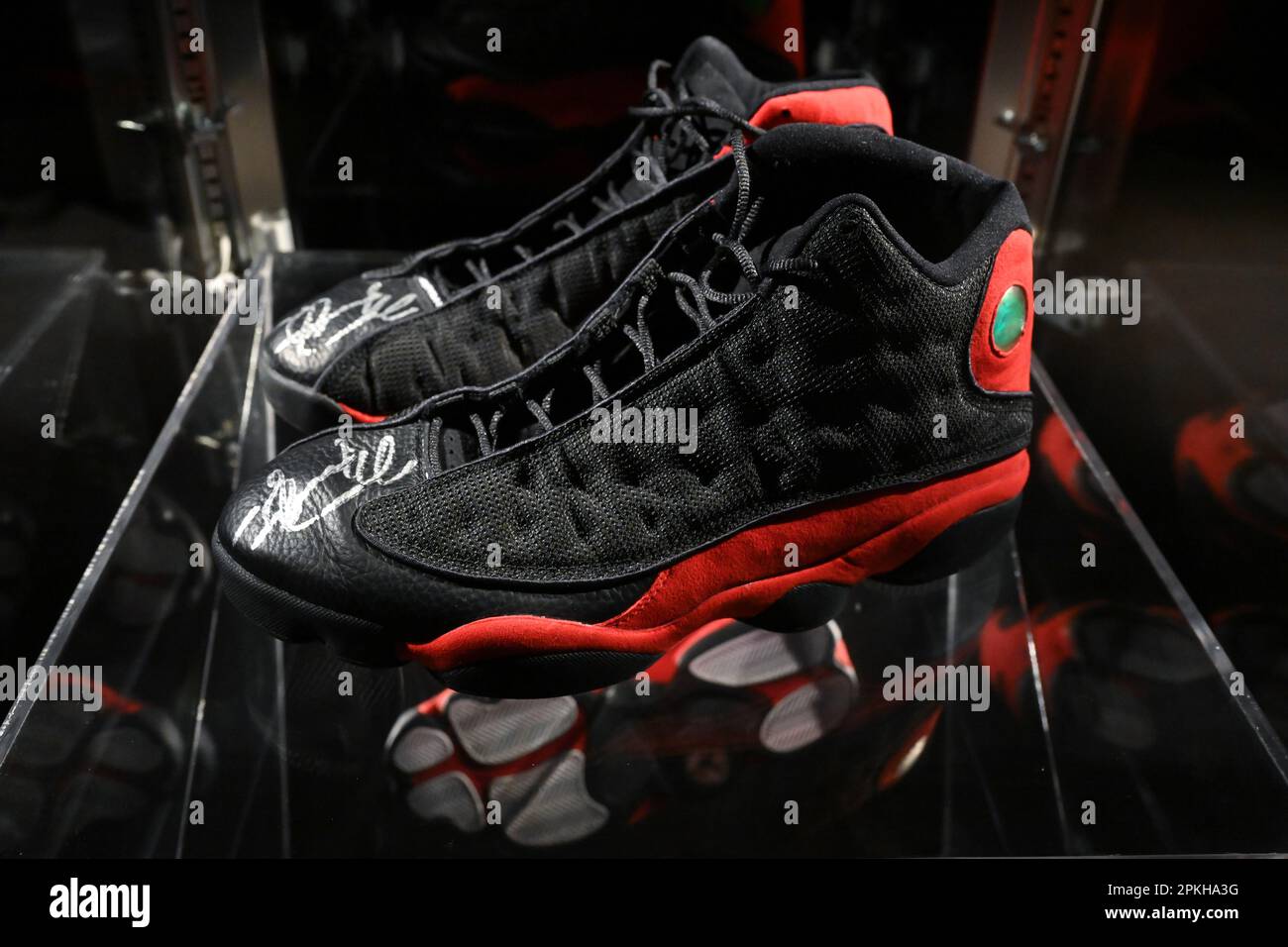 Michael Jordan’s 1998 NBA Finals Game 2 Air Jordan XIIIs on display ...