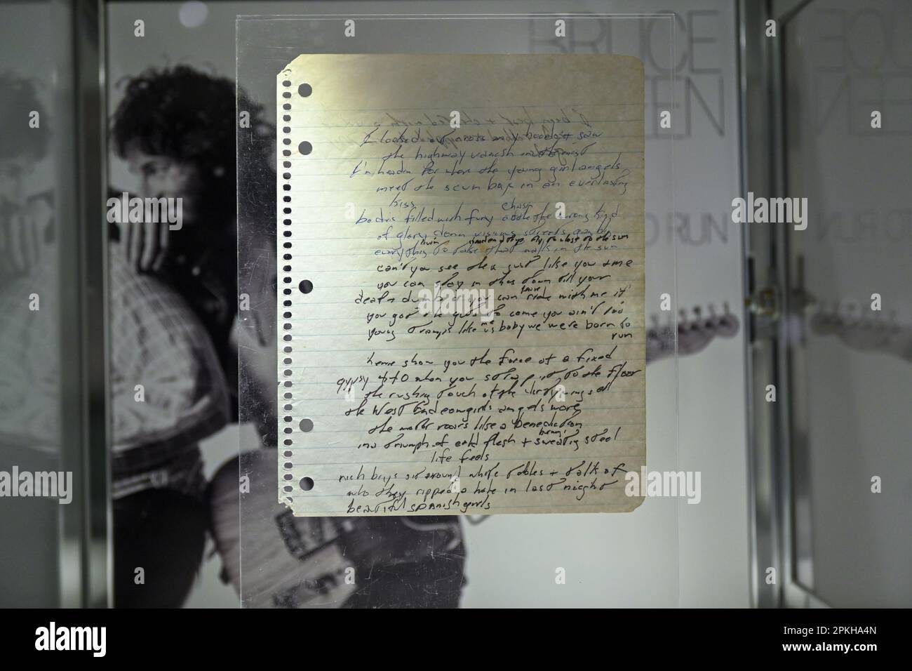Bruce Springsteen "Born to Run" working manuscript, [Long Branch, New ...