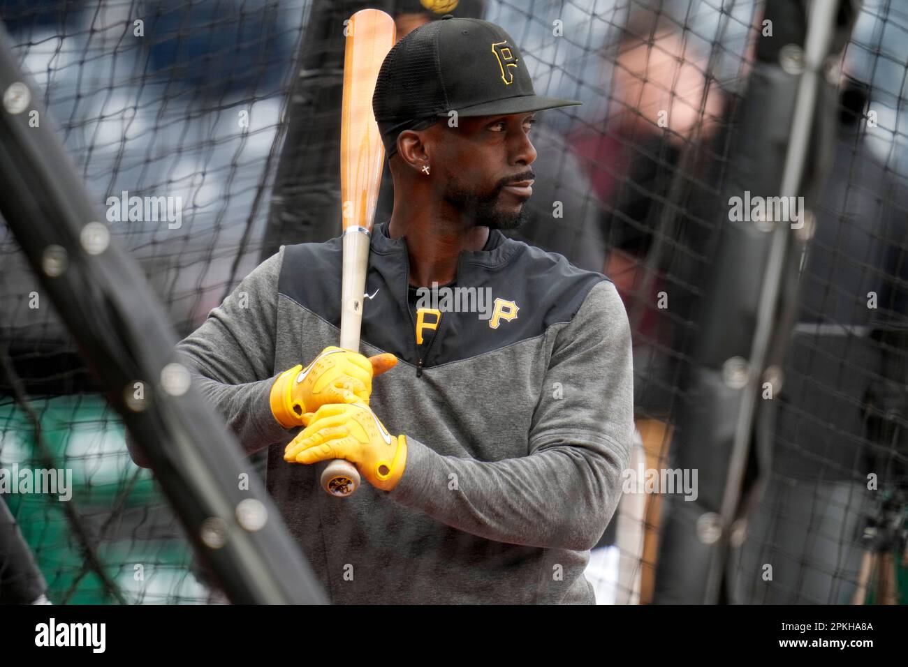 Pittsburgh Pirates Andrew Mccutchen Takes His Turn In The Batting Cage