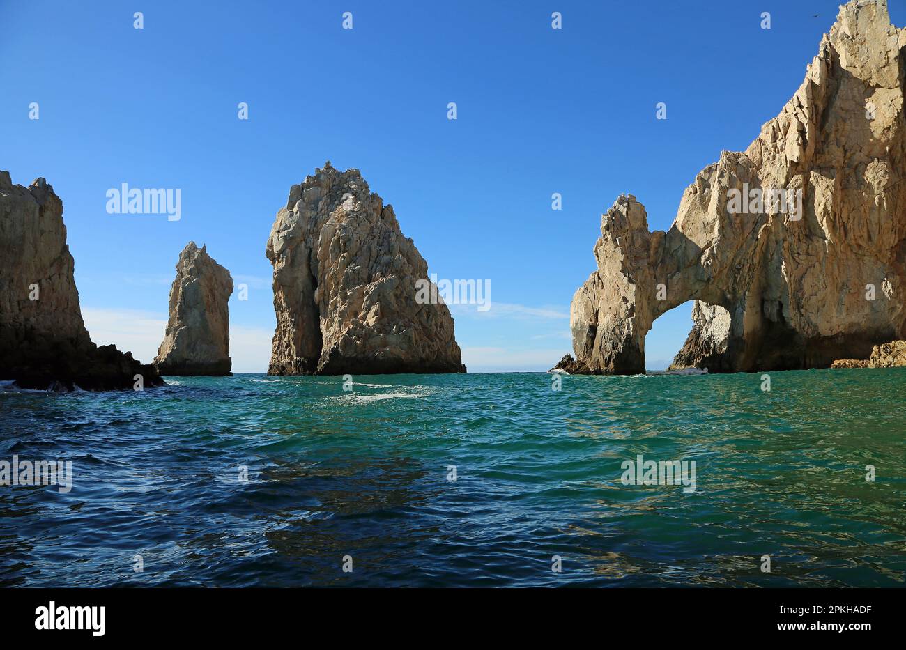 Rock formation with El Arco - Mexico Stock Photo - Alamy
