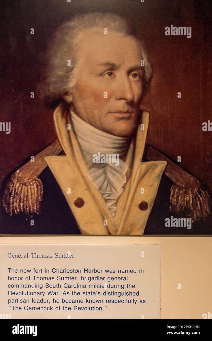 A painting of Brigadier General Thomas Sumter of the South Carolina ...