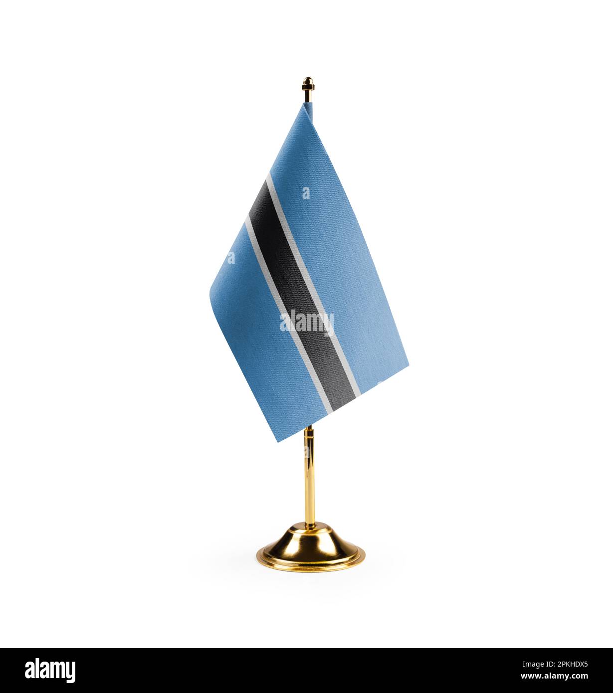 Small national flag of the Botswana on a white background Stock Photo ...
