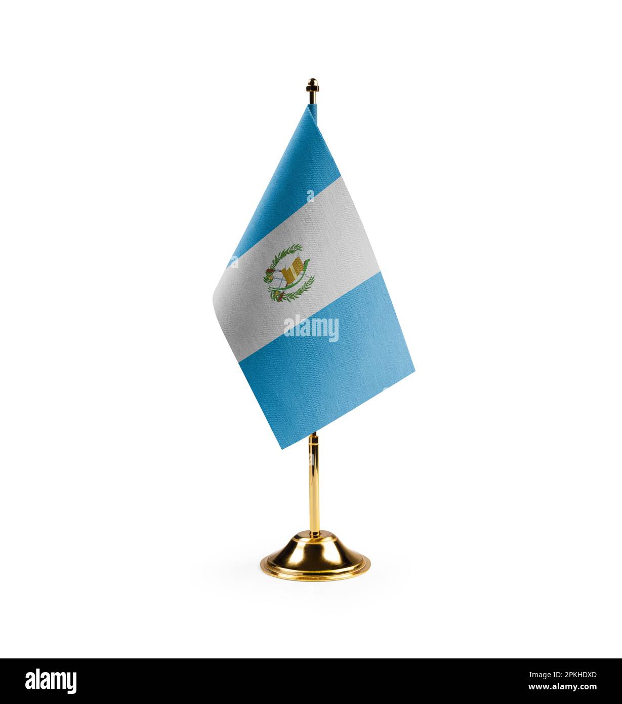 Small national flag of the Guatemala on a white background Stock Photo ...