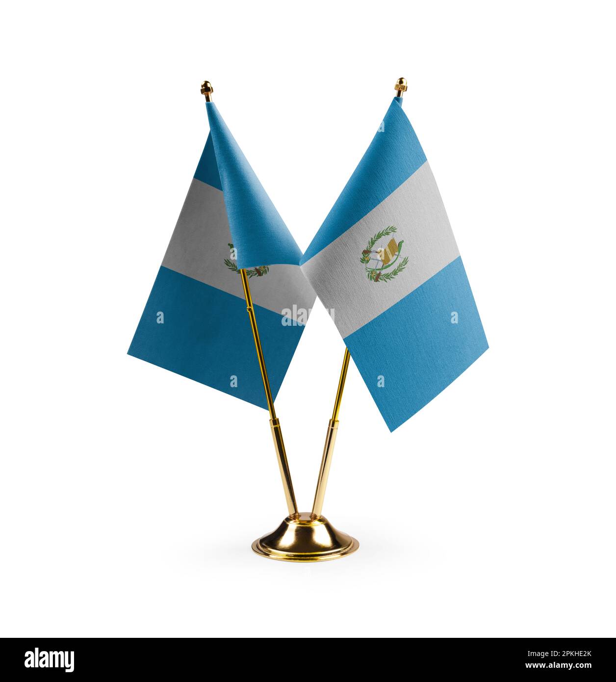 Small national flags of the Guatemala on a white background Stock Photo ...