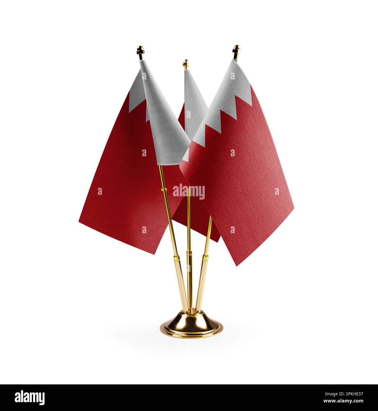 Small national flags of the Bahrain on a white background Stock Photo ...