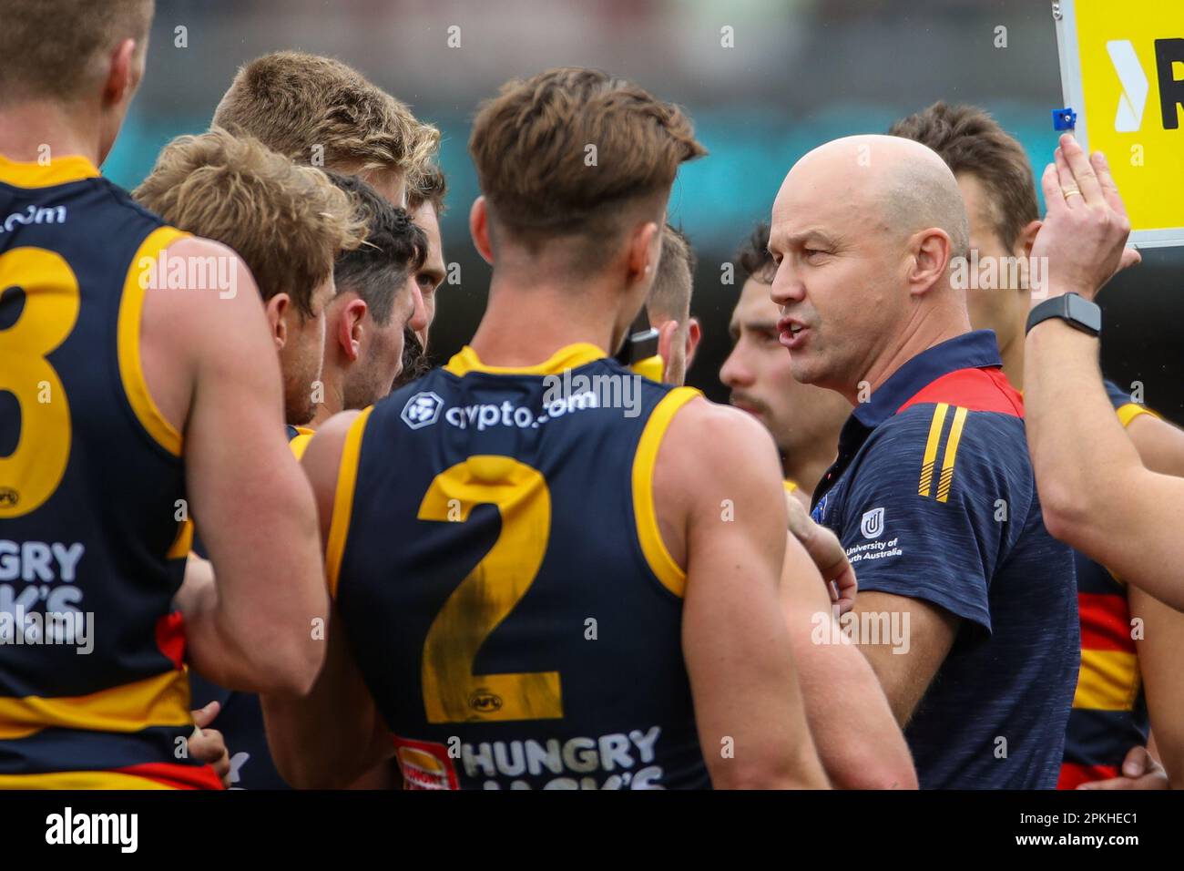 Matthew Nicks, Senior Coach of the Crows during the AFL Round 4 match ...