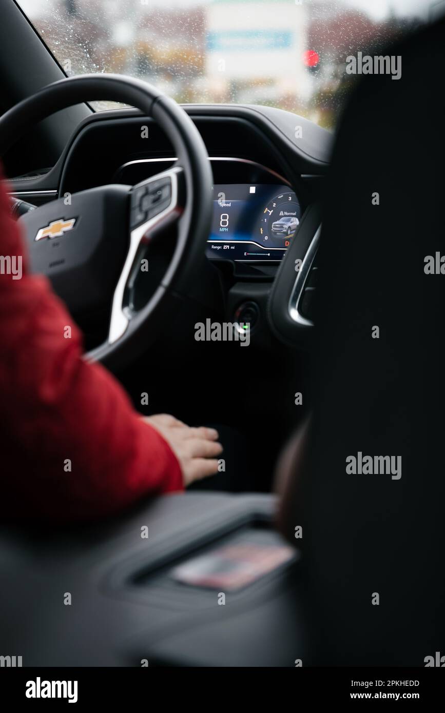 Chevrolet Modern Interior Stock Photo - Alamy