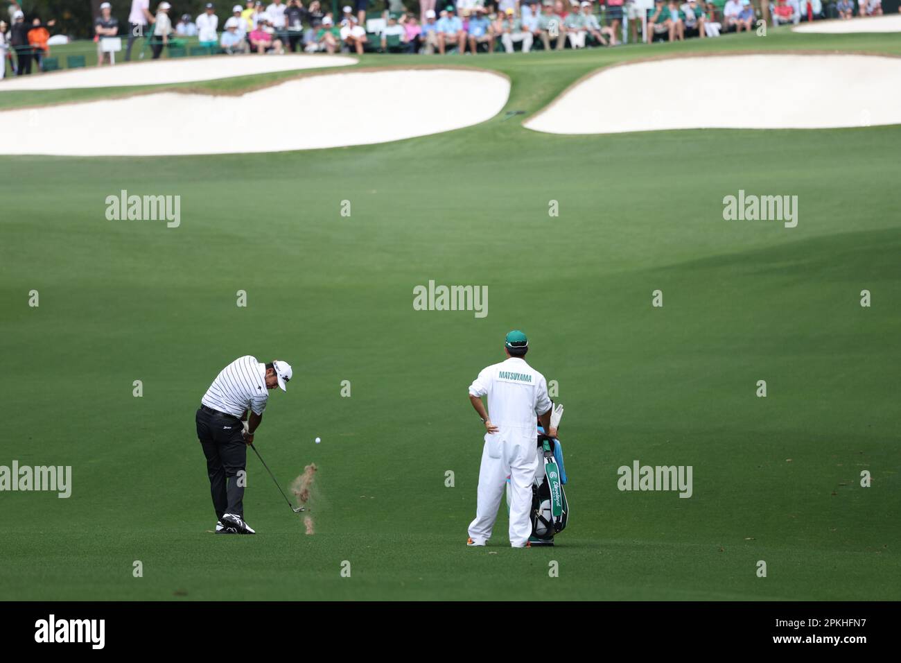 Japan's Hideki Matsuyama on the 5th hole during the day 2 of the 2023 ...