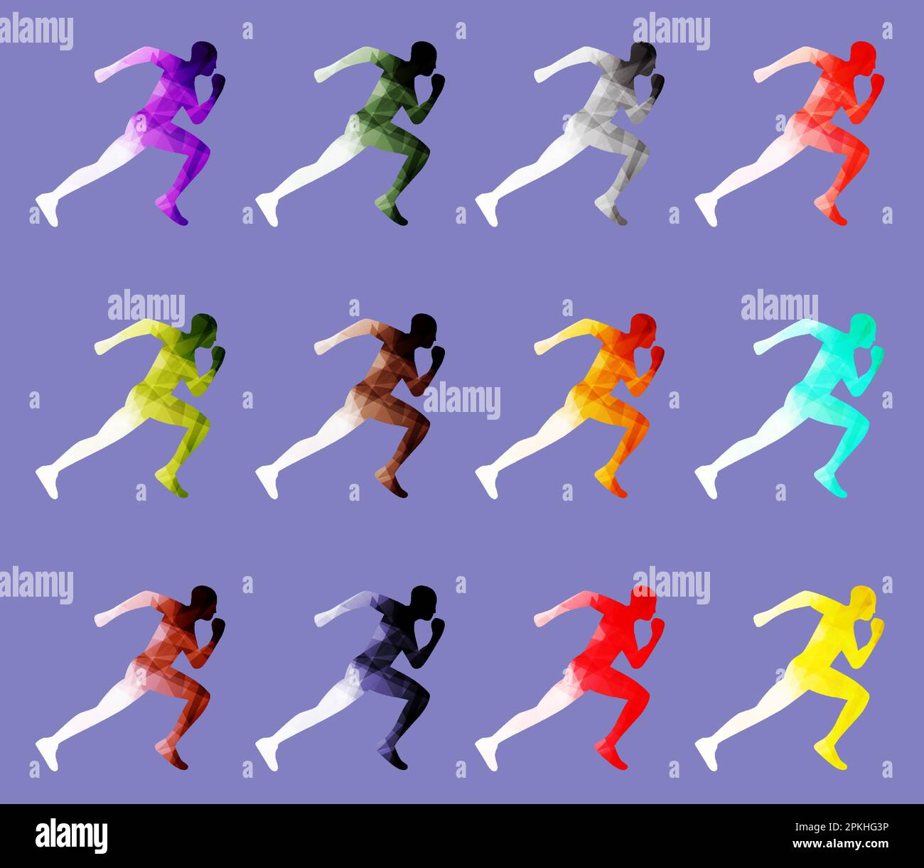 Running Man. Colorful Abstract Low poly Running Man Vector Illustration ... Running Man. Colorful Abstract Low poly Running Man Vector Illustration ...