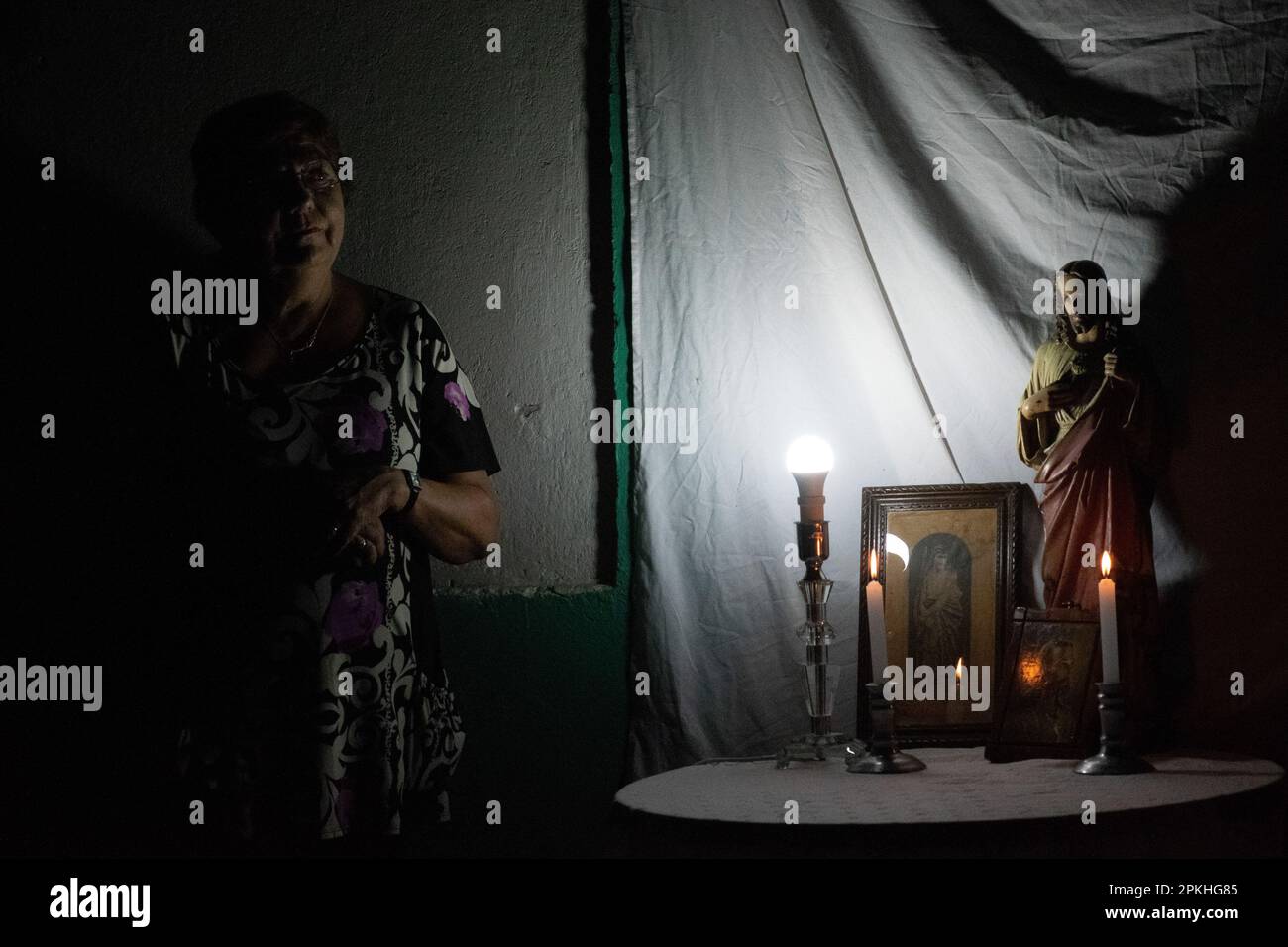 Colina, Metropolitana, Chile. 7th Apr, 2023. Believers participate in a ...