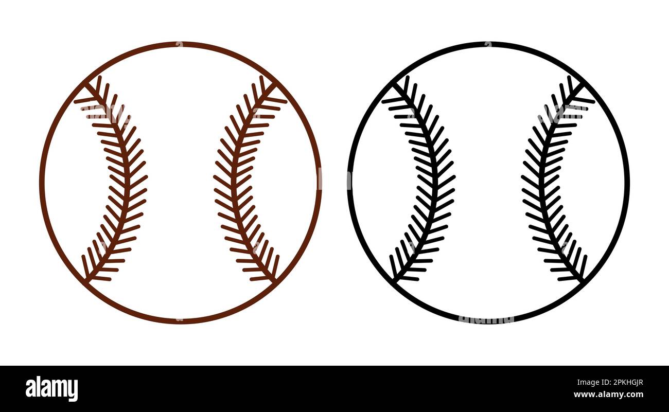Baseball Icons Set Vector Illustration Isolated On White Background ...
