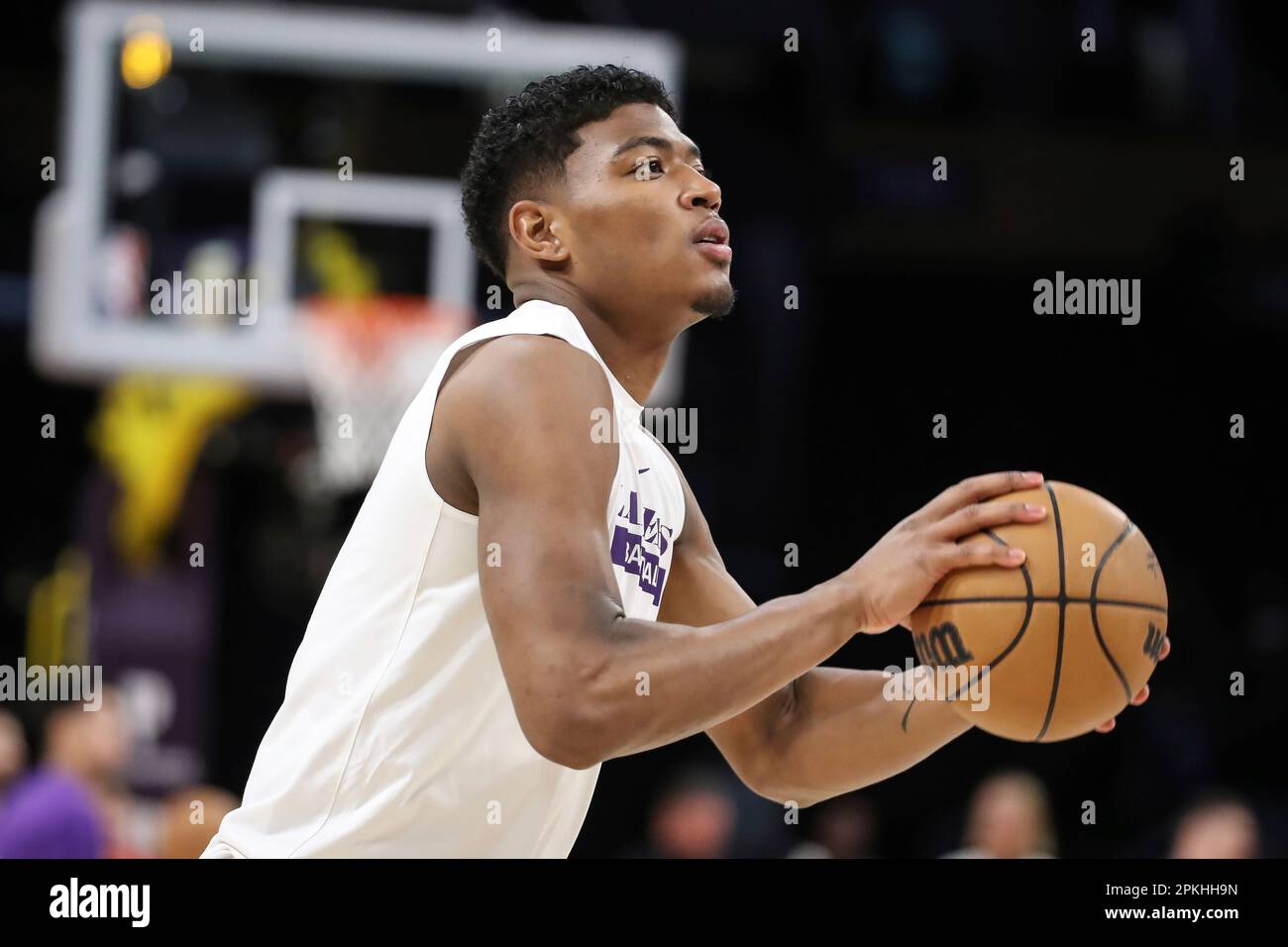 LOS ANGELES, CA - APRIL 07: Los Angeles Lakers forward Rui Hachimura ...