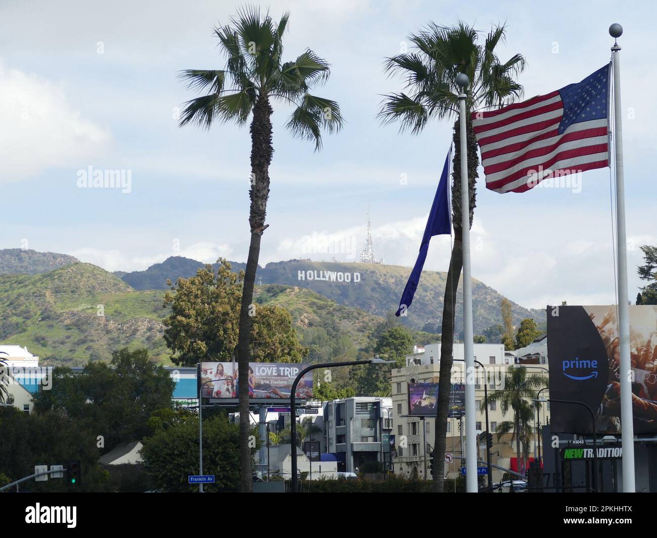 Los Angeles, USA. 07th Mar, 2023. 915/917 View of Hollywood sign from a ...