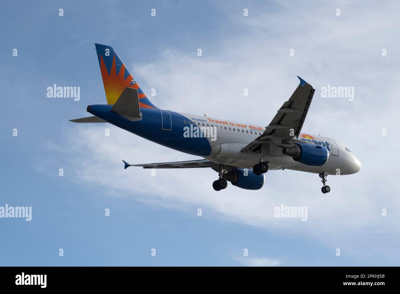 Los Angeles, California, USA. 7th Apr, 2023. An Allegiant Air Airbus ...