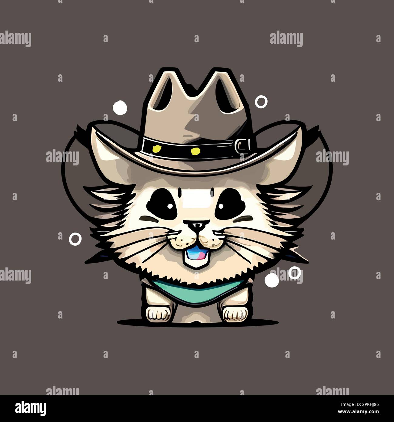 Cowboy Cat Vector Art, Icons, and Graphics Stock Vector Image & Art - Alamy