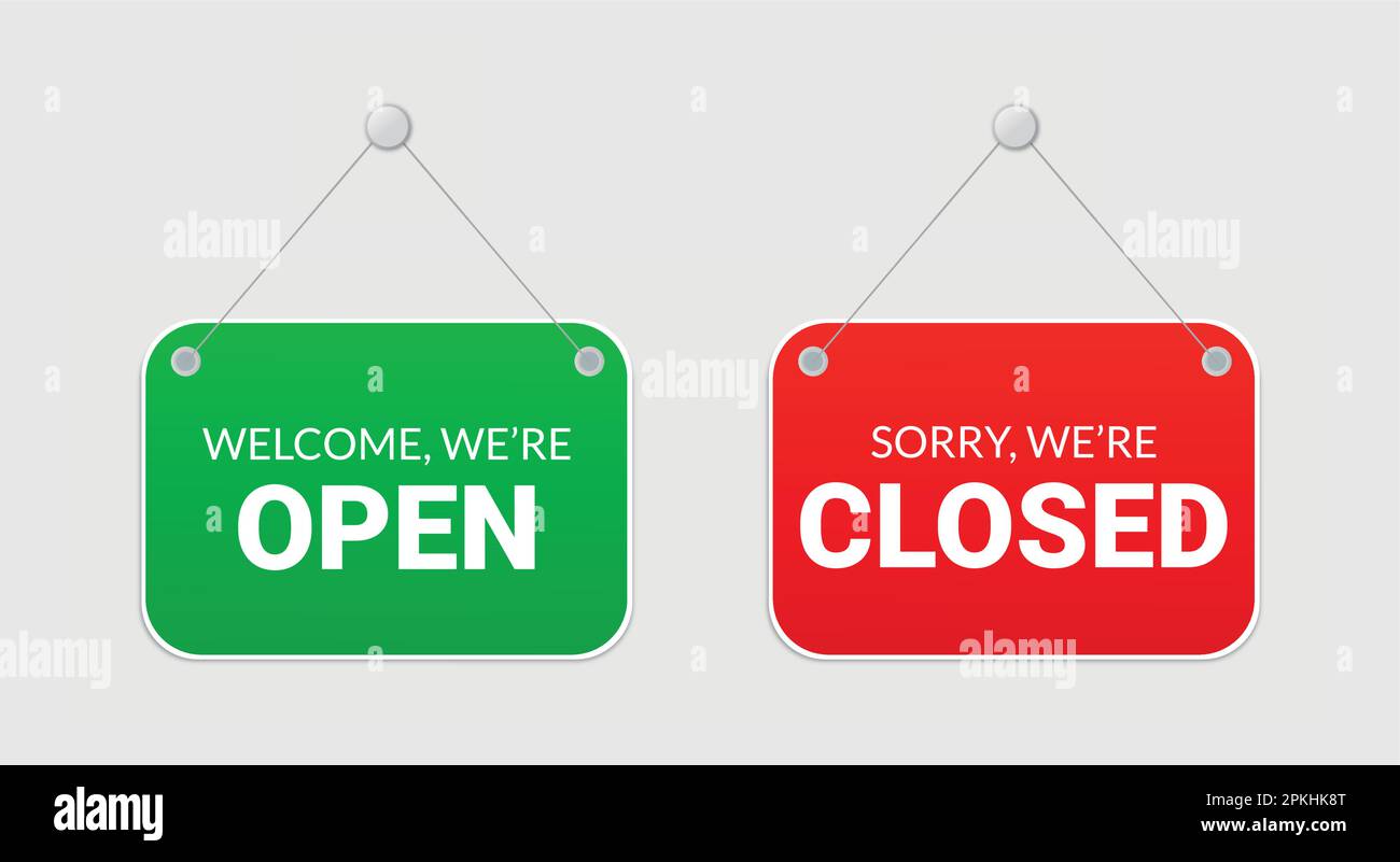 Hanging sign outside Stock Vector Images - Alamy