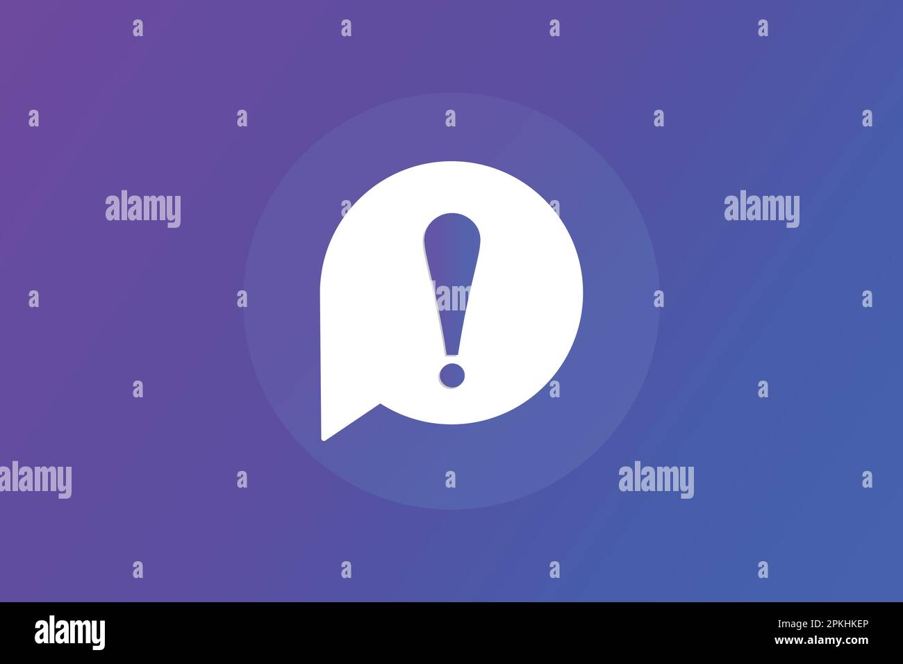 Alert notification reminder icon with speech bubble vector Stock Vector ...