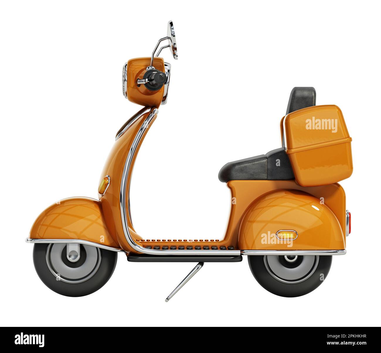Retro classic scooter Cut Out Stock Images & Pictures - Alamy