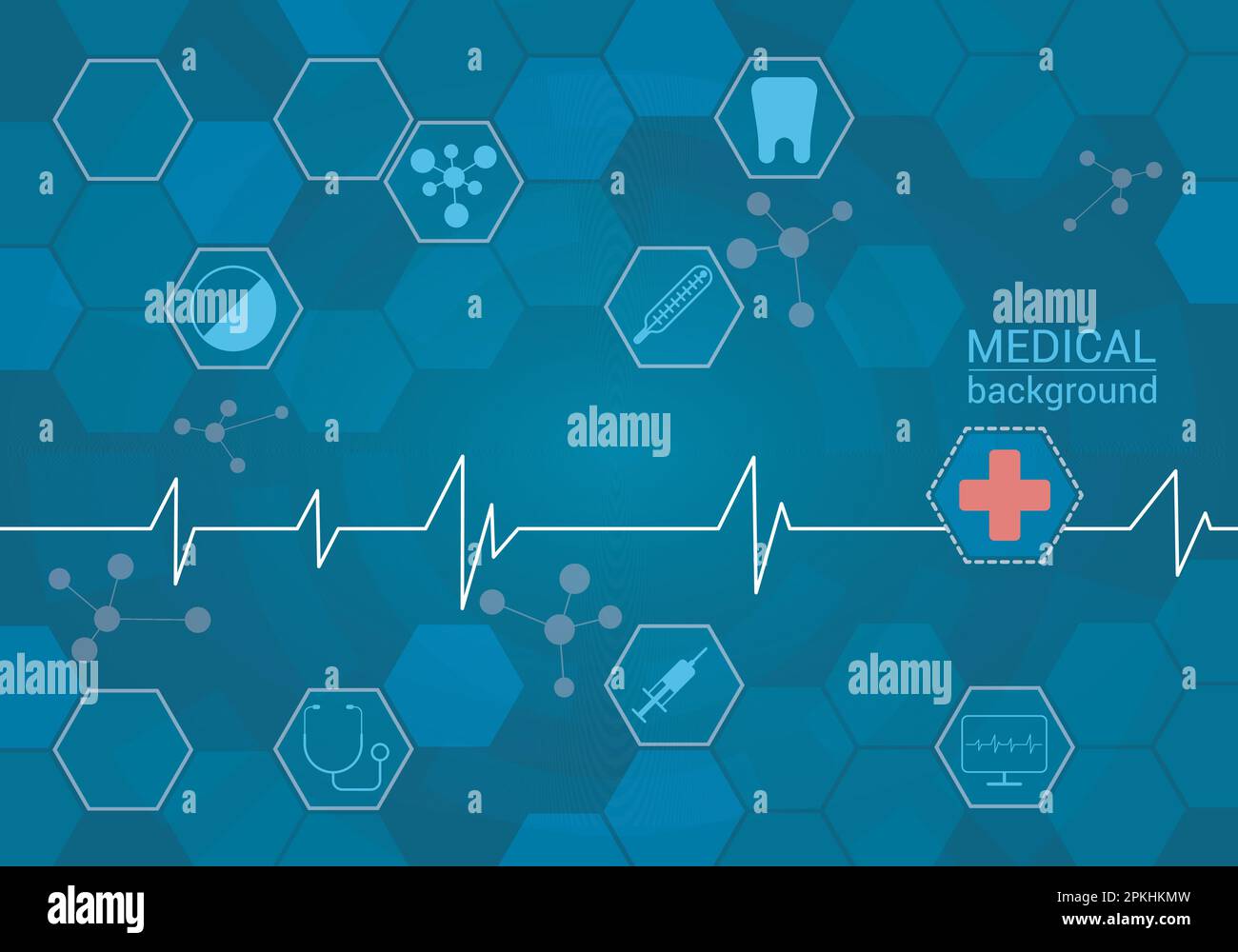 medical background with digital treatment elements Stock Vector Image ...
