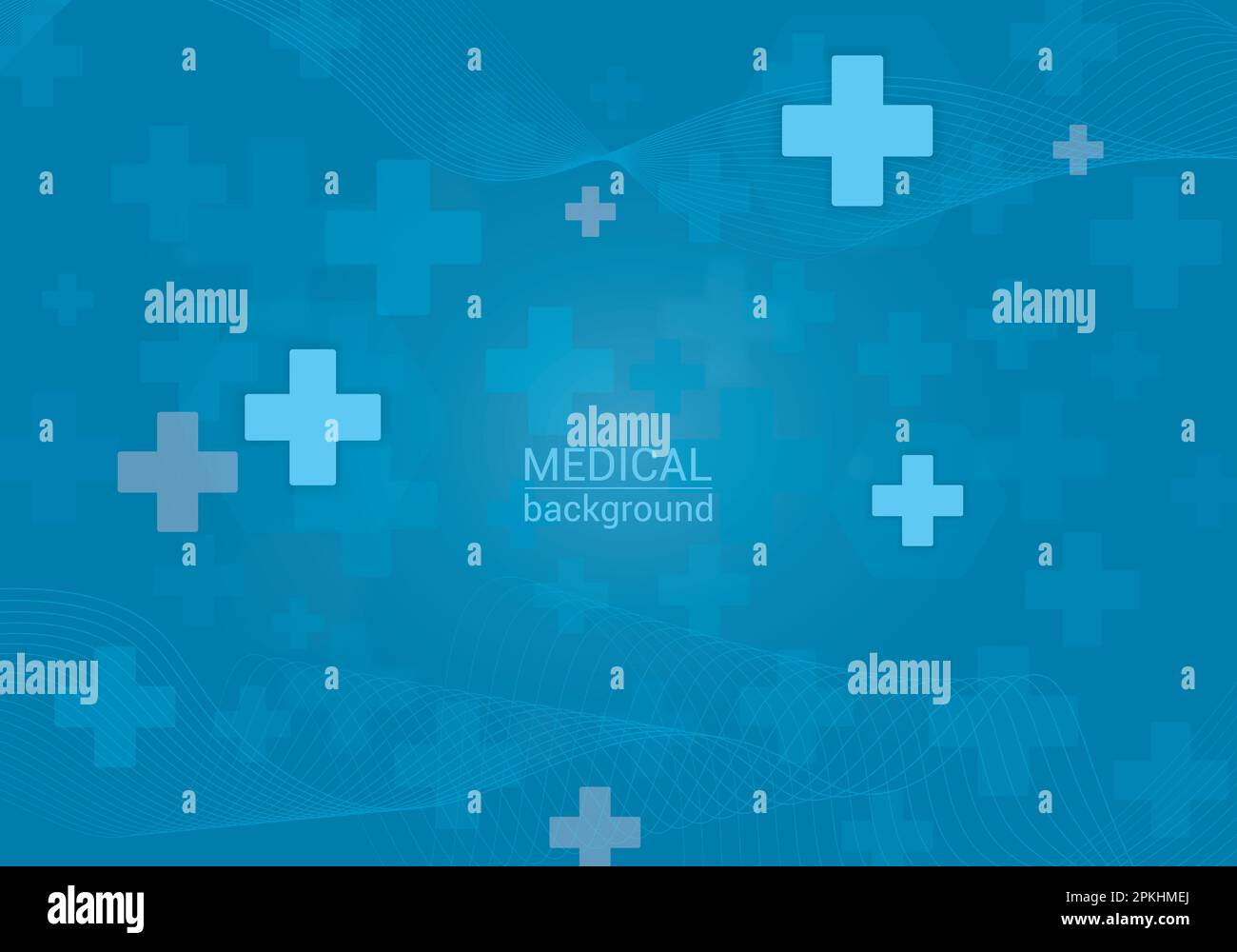 medical background with transparent crosses and abstract elements Stock ...