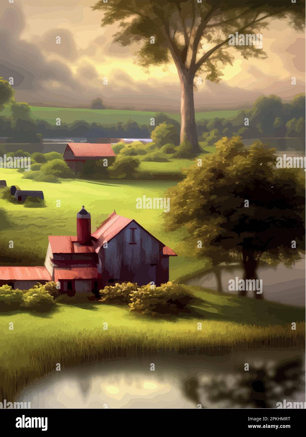 Gardens and parks Stock Vector Images - Alamy