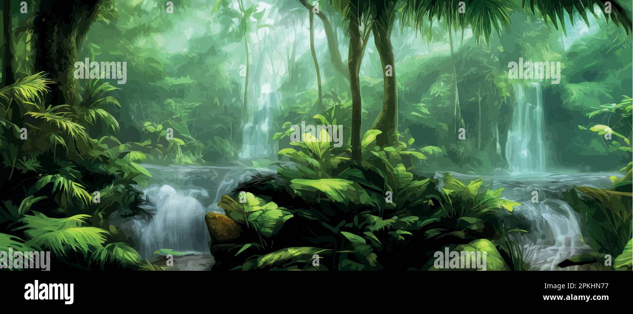 Bog river flow Stock Vector Images - Alamy