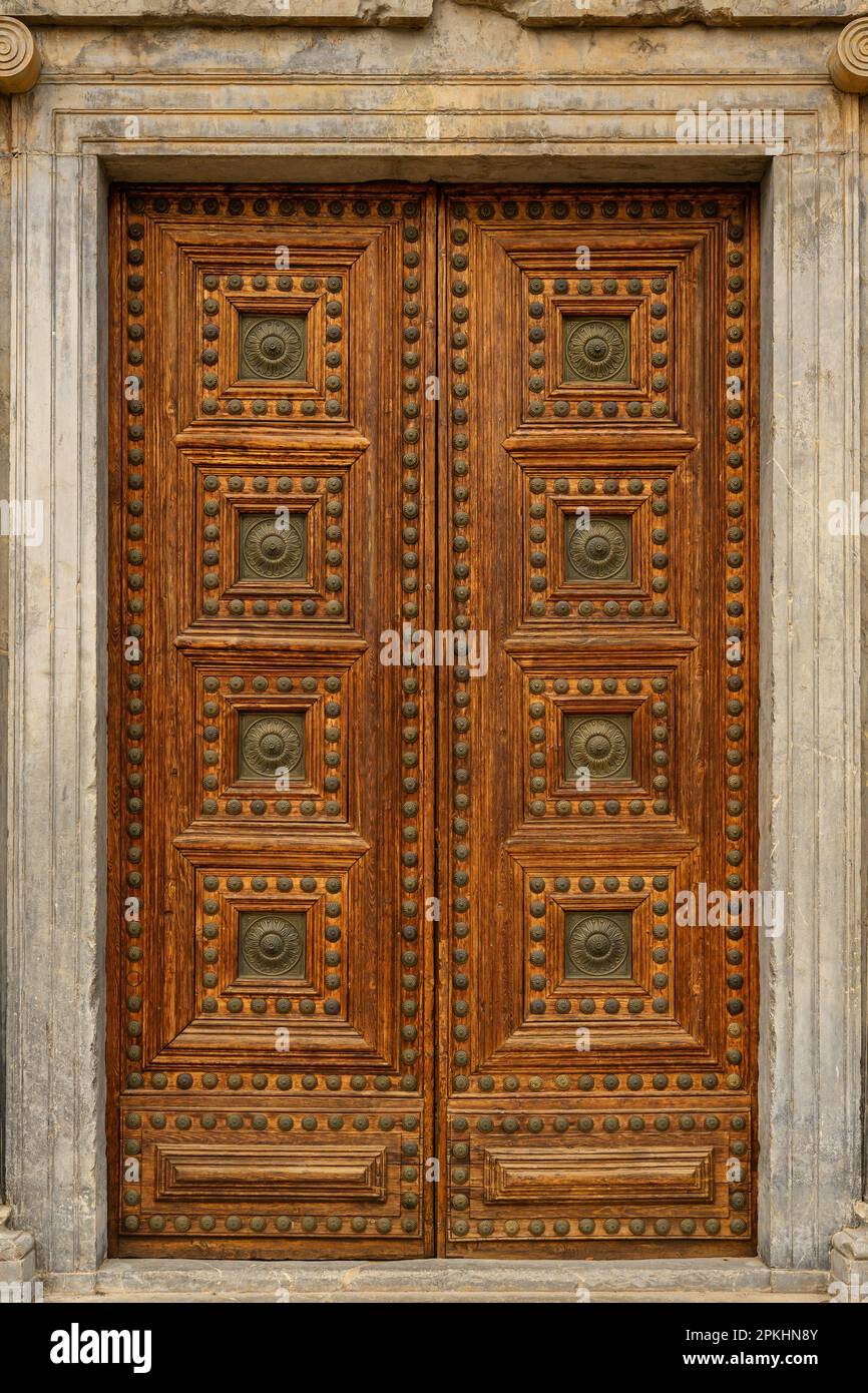 Ancient wooden door in hi-res stock photography and images - Alamy