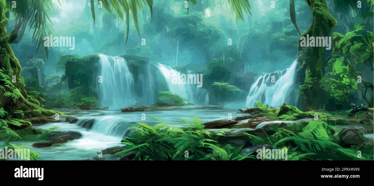 Long mural Stock Vector Images - Alamy