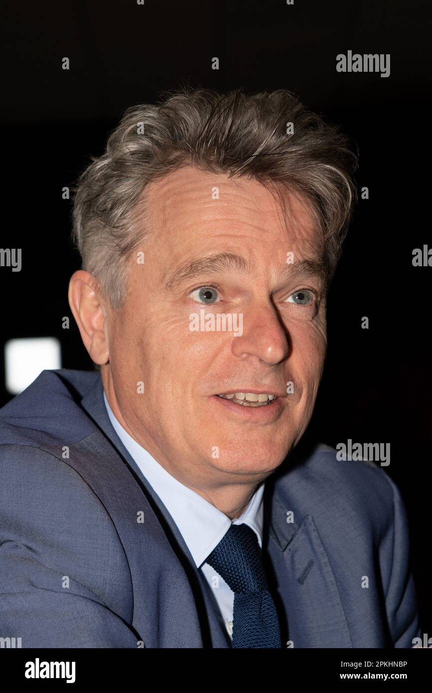 Marseille, France. 07th Apr, 2023. Fabien Roussel, national secretary ...