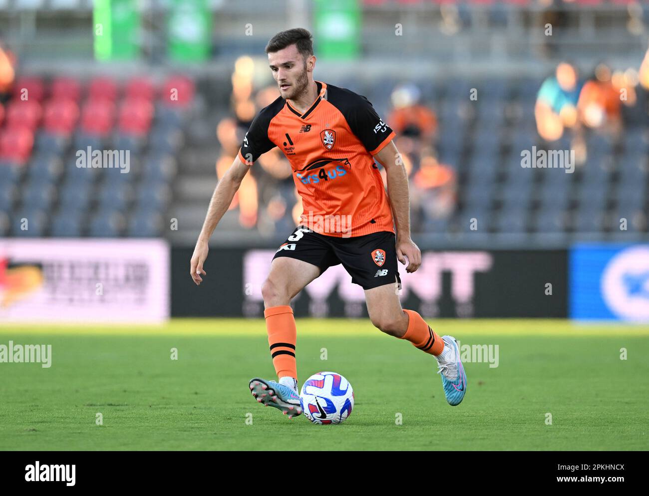 Noah Smith of the Roar in action during the A-League Men's soccer match ...