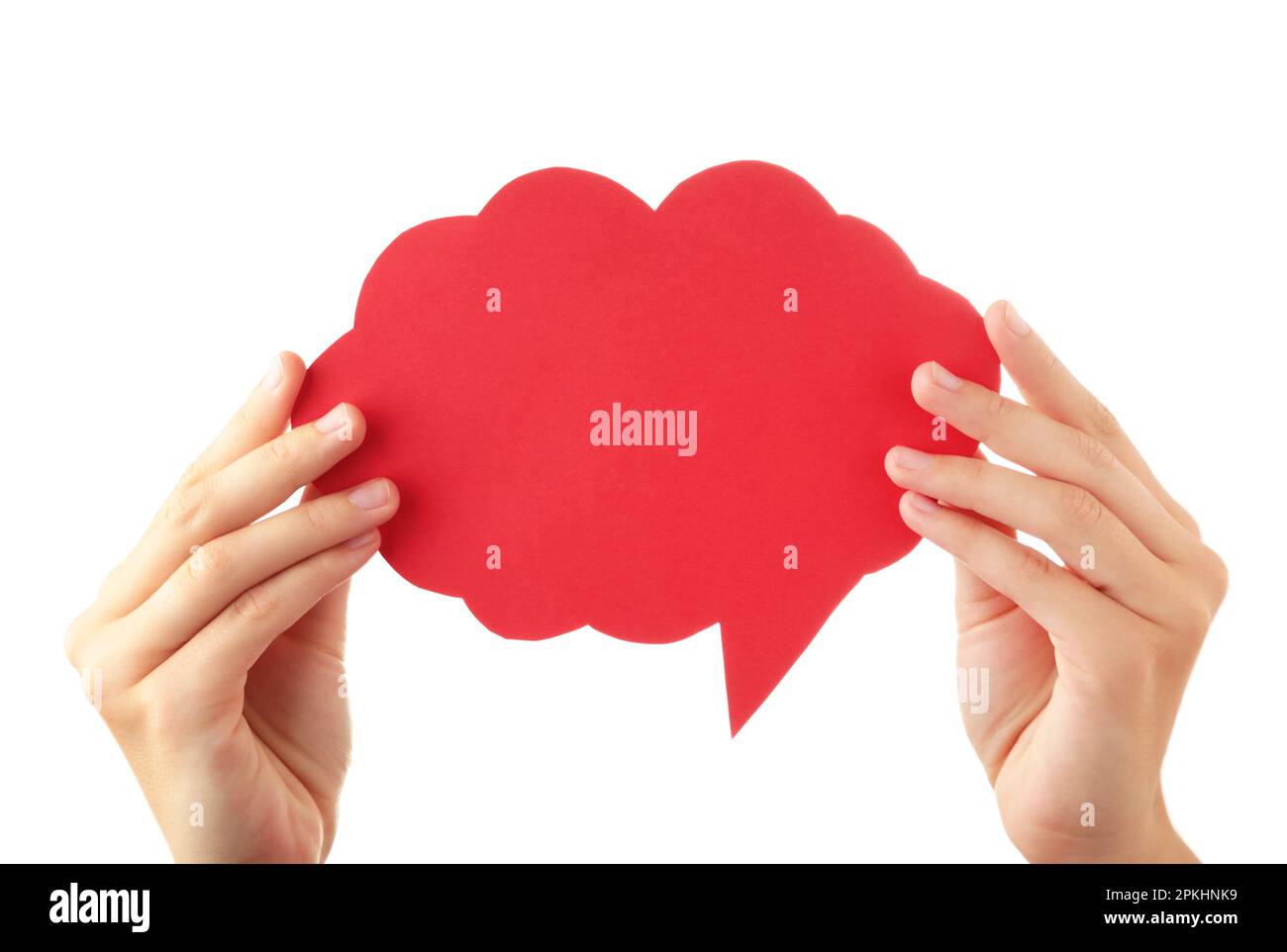 Speech bubble blue paper Cut Out Stock Images & Pictures - Alamy