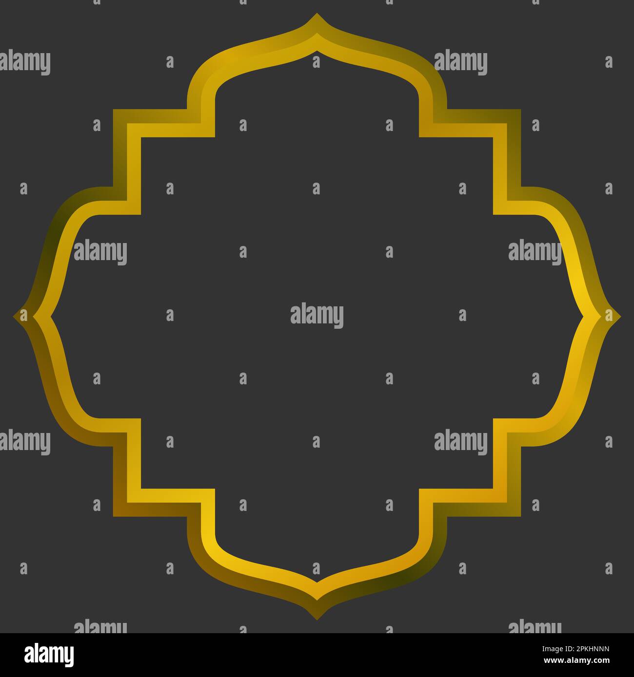 Vintage 3d frame islam Stock Vector Images - Alamy