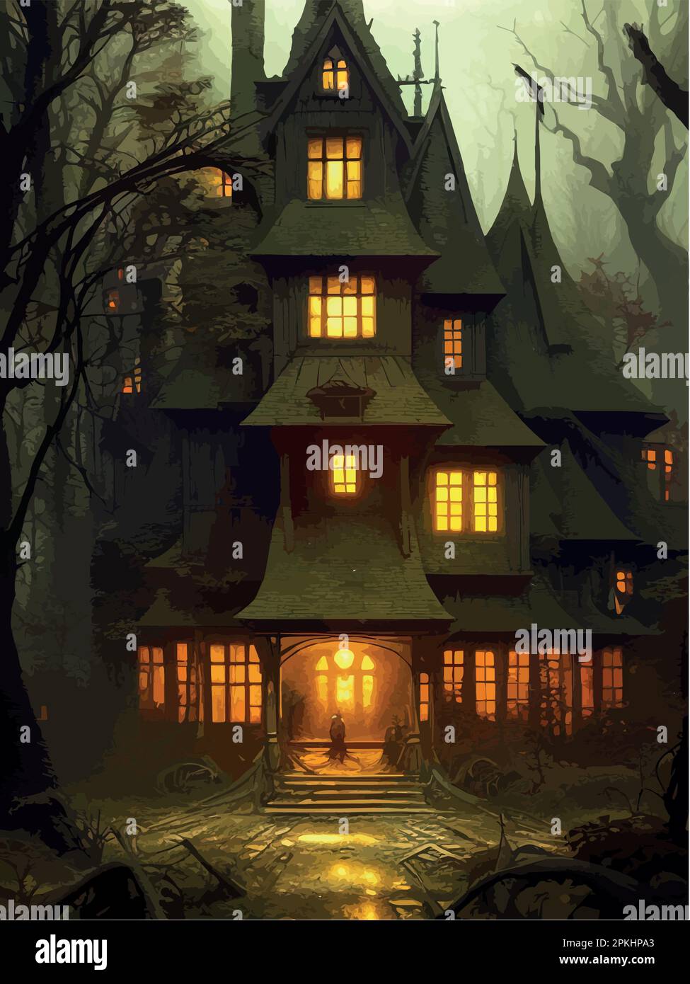 Lit by window Stock Vector Images - Alamy