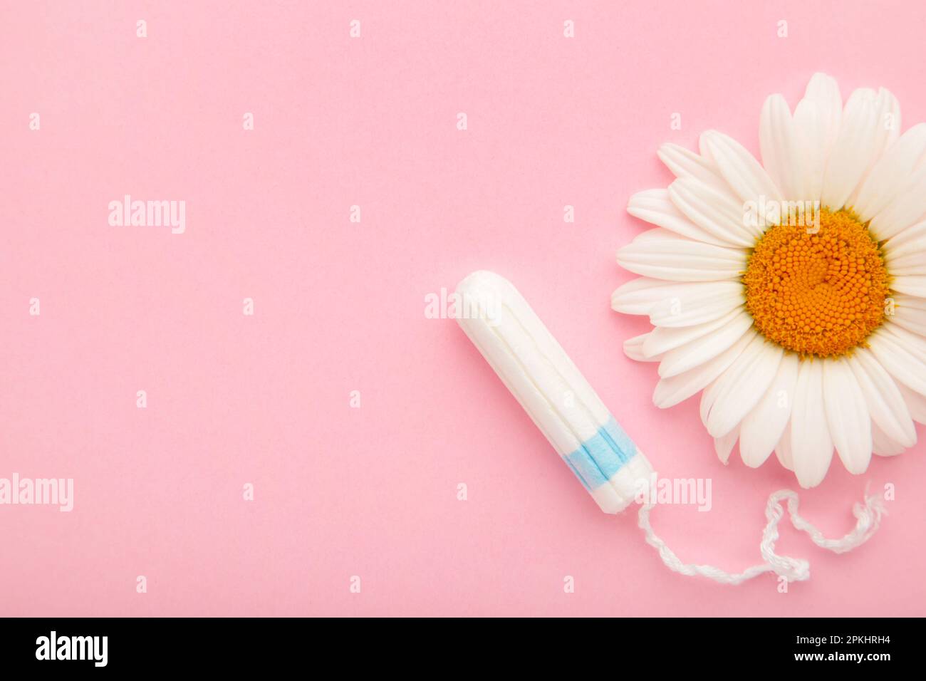 Medicinal chamomile flower and menstrual sanitary tampon. Medical ...