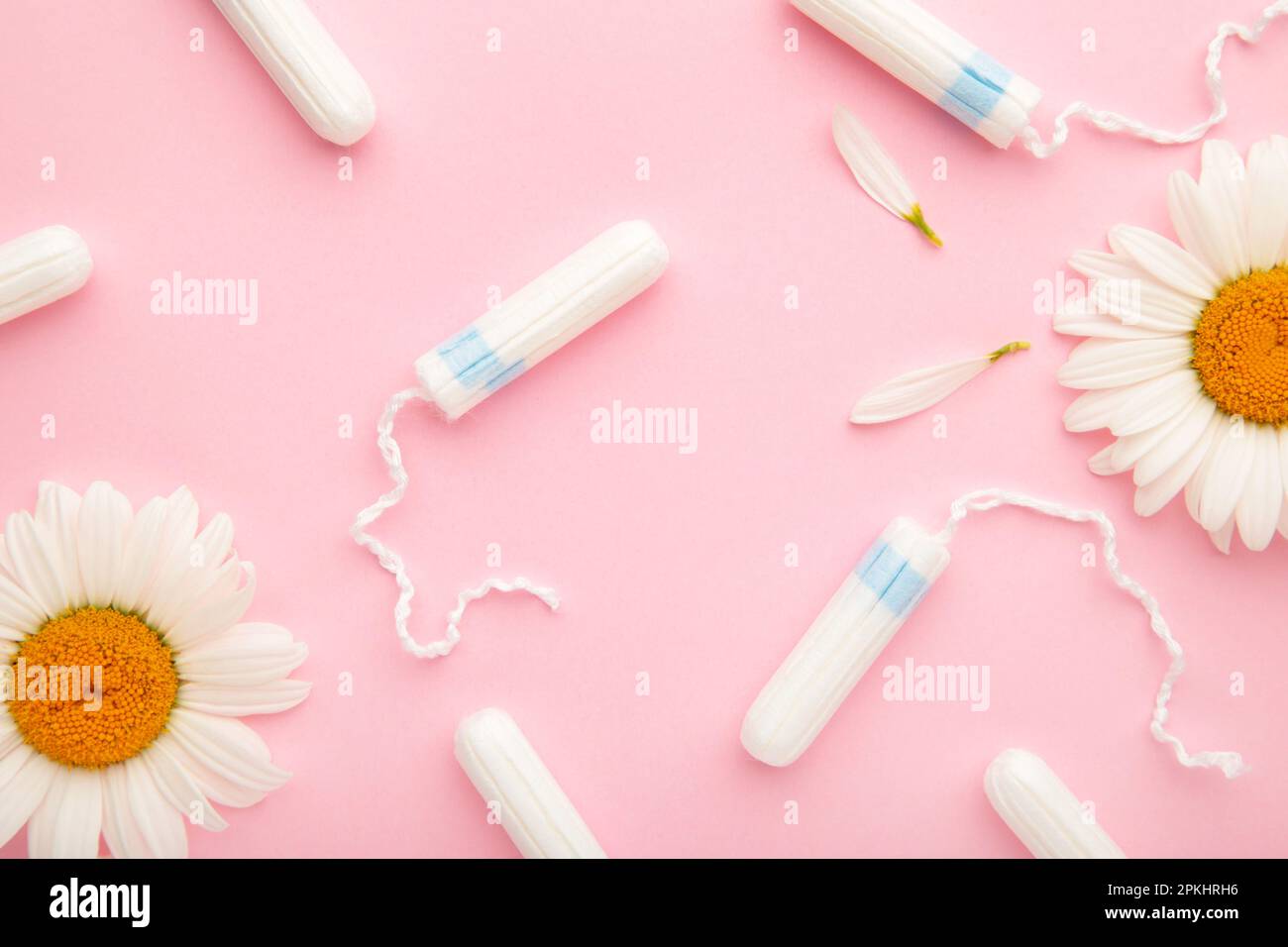 Medicinal chamomile flower and menstrual sanitary tampon. Medical ...
