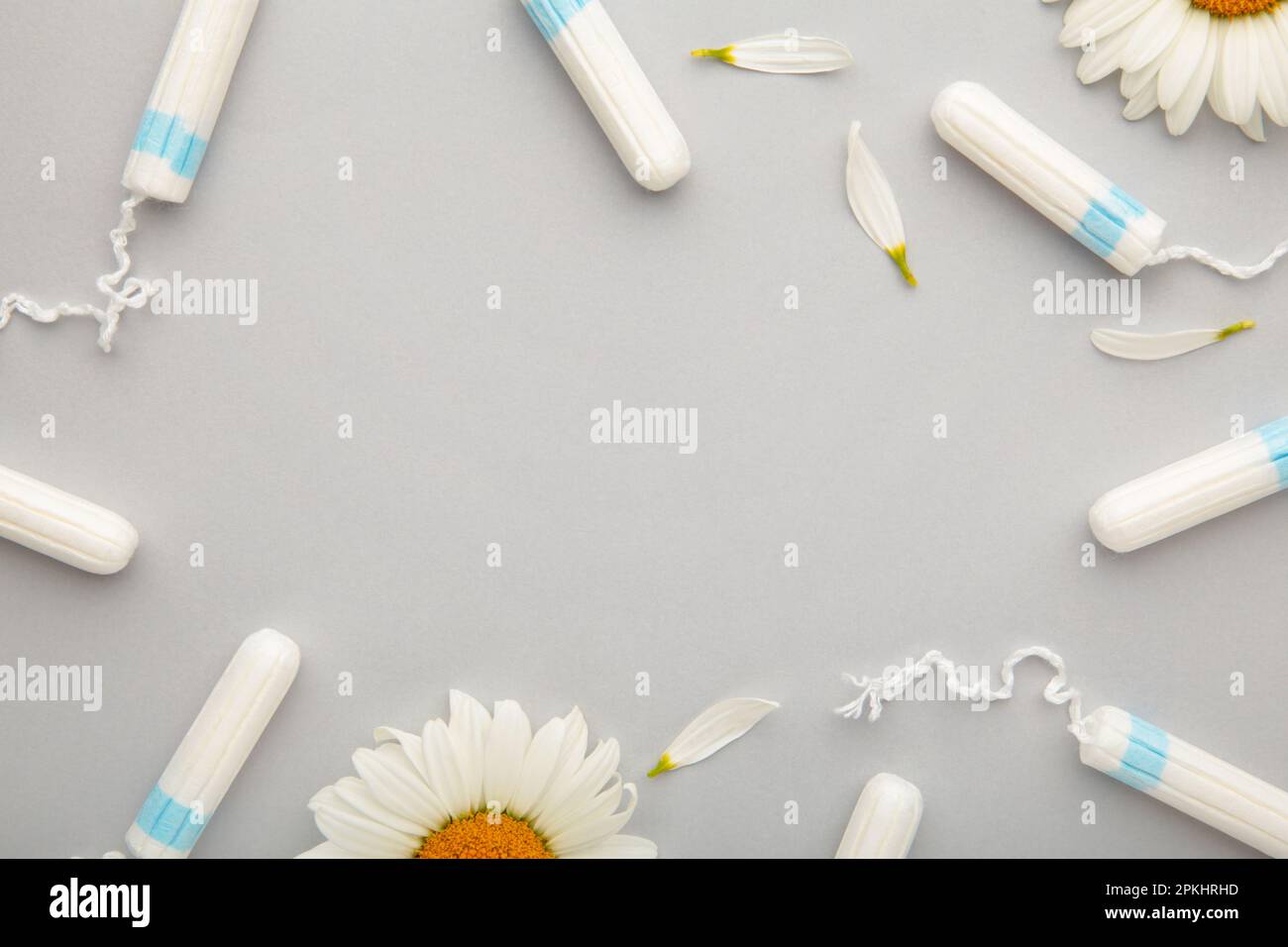 Medicinal chamomile flower and menstrual sanitary tampon. Medical ...