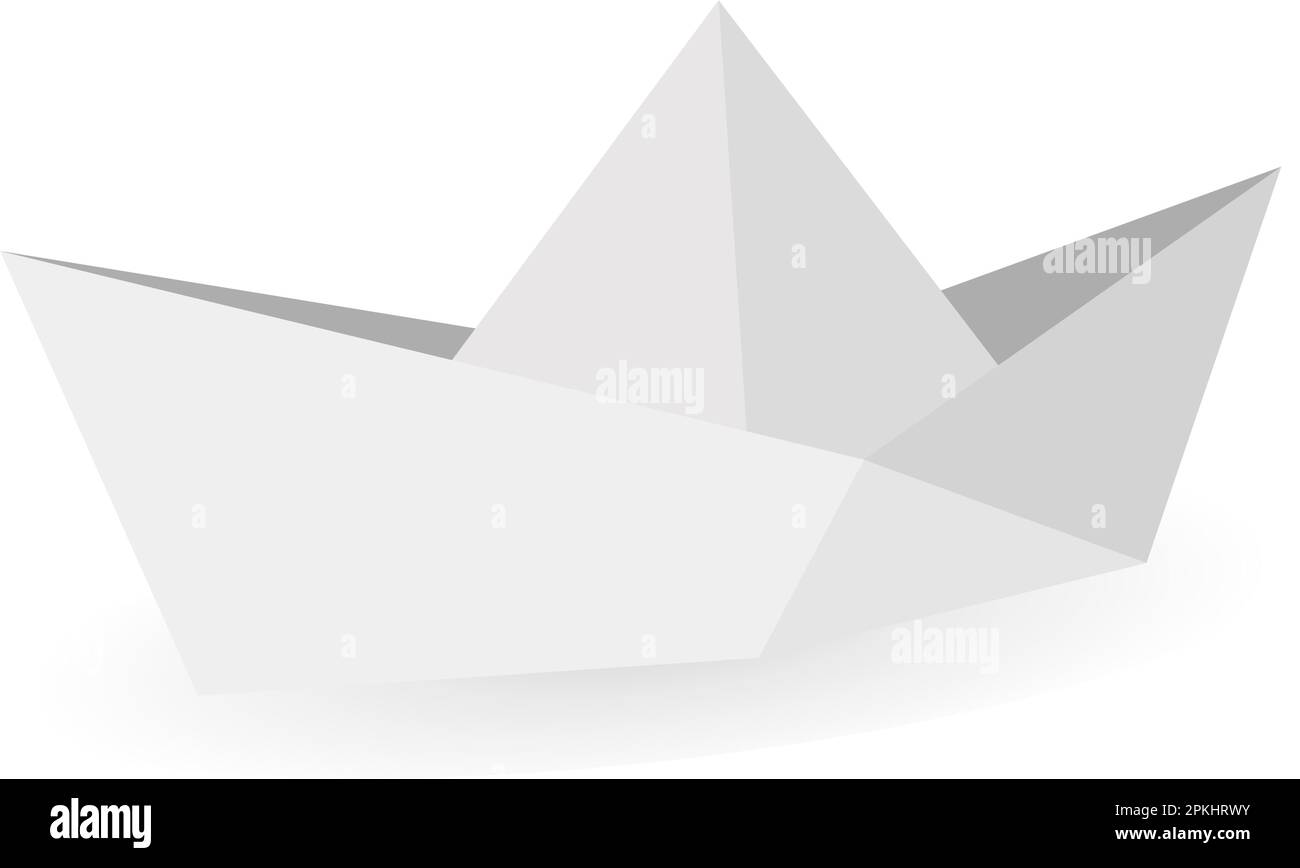 Paper ship on the waves, background, postcard, invitation, for printing ...