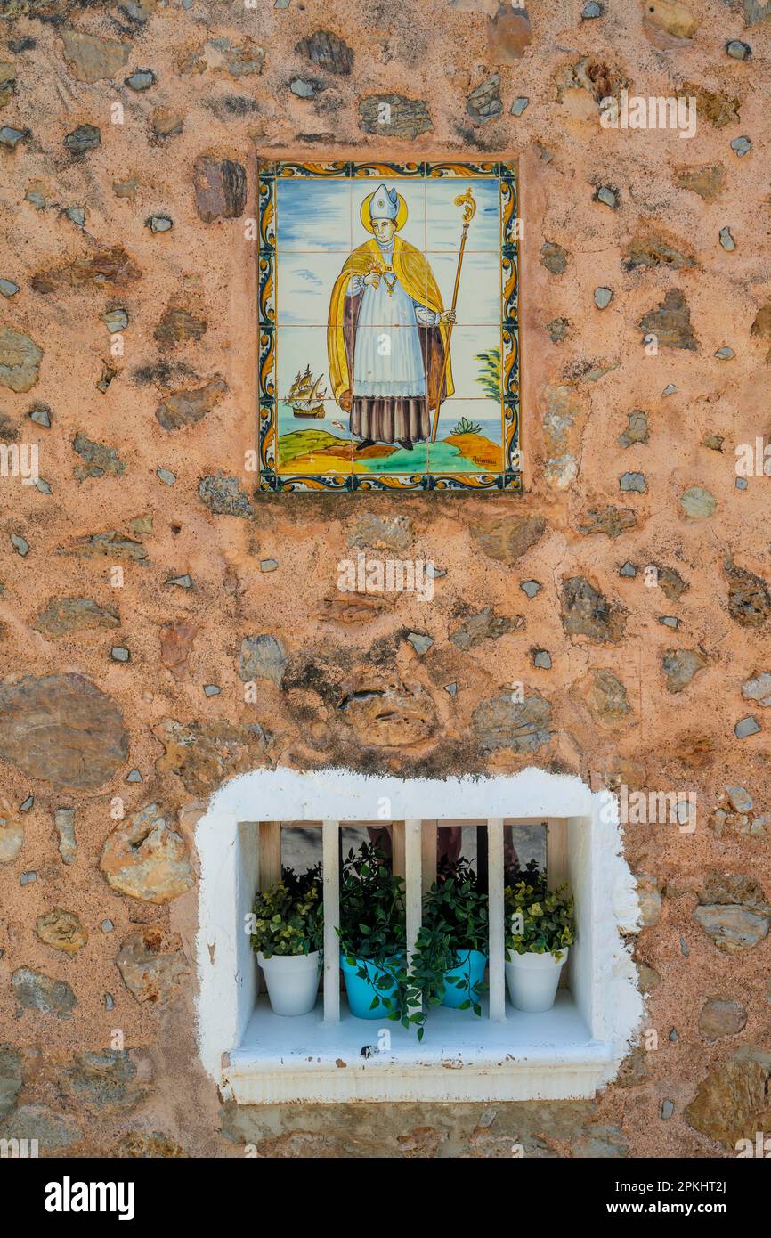 Image of Saint Nicholas, saint of sailors, mariners and fishermen, Deia ...