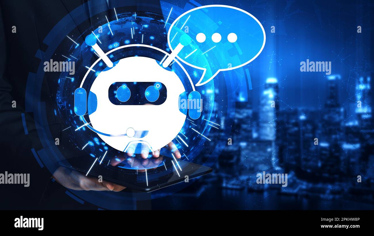 AI Chatbot, Artificial intelligence Technology Concept Stock Photo - Alamy