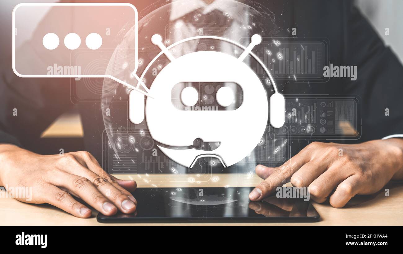 AI Chatbot, Artificial intelligence Technology Concept Stock Photo - Alamy