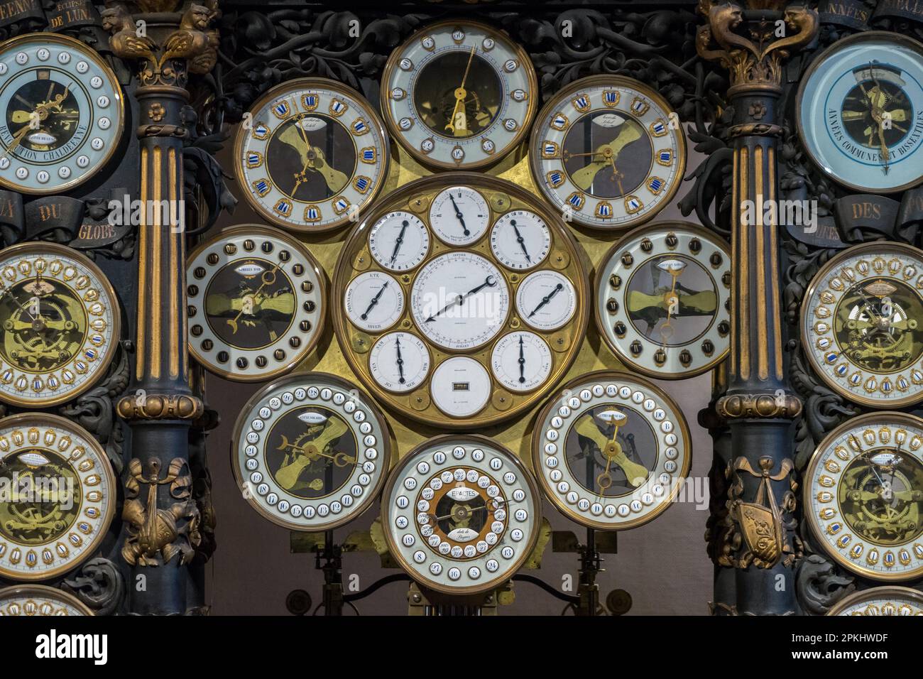 Astronomical Clock in Cathedral of St Jean in Besancon Stock Photo - Alamy