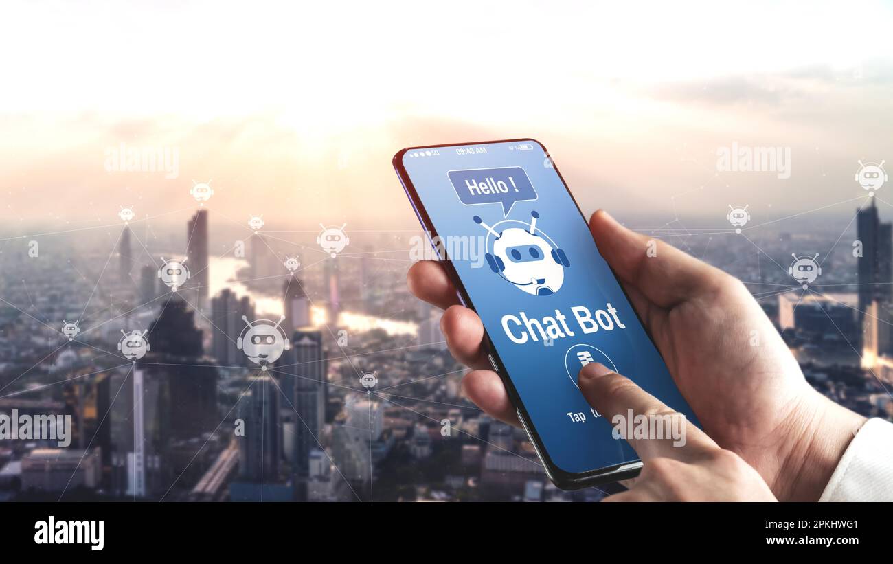 AI Chatbot, Artificial intelligence Technology Concept Stock Photo - Alamy