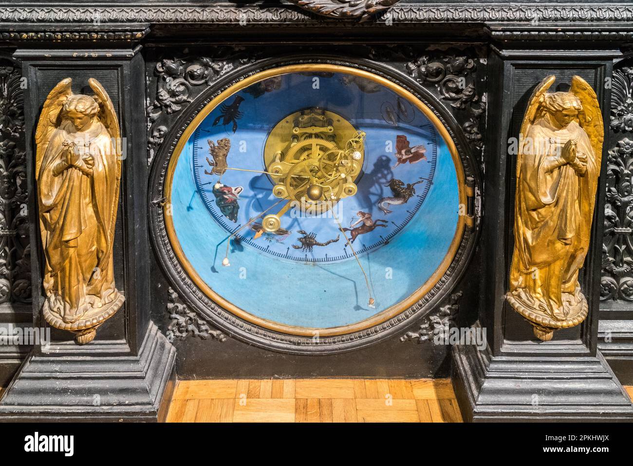 Astronomical Clock in Cathedral of St Jean in Besancon France Stock ...